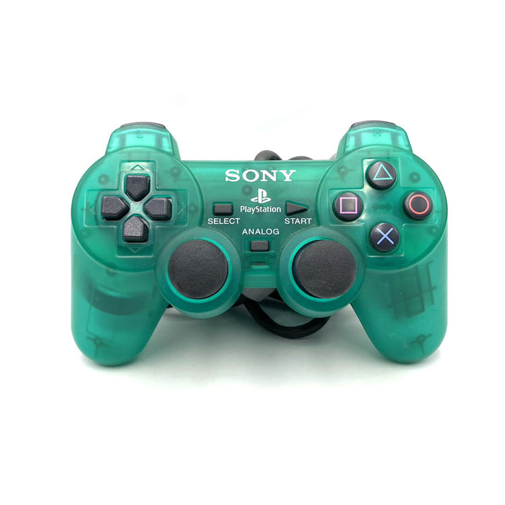 Dualshock Playstation 1 Controller Emerald Green (SCPH-1200) – Retromania