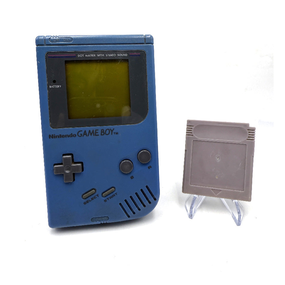Nintendo Game Boy FAT Blue Play It Loud Console + 18 in 1 Game – Retromania