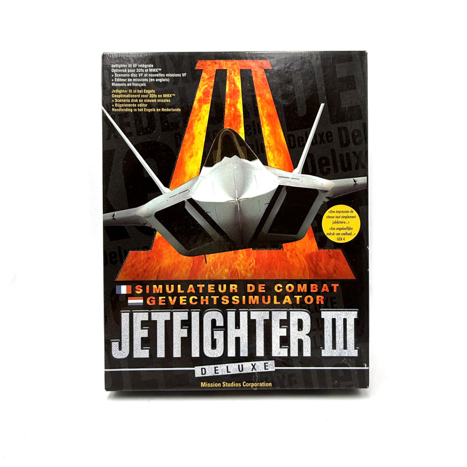 Jetfighter III Combat Flight Simulator Deluxe PC Big Box – Retromania