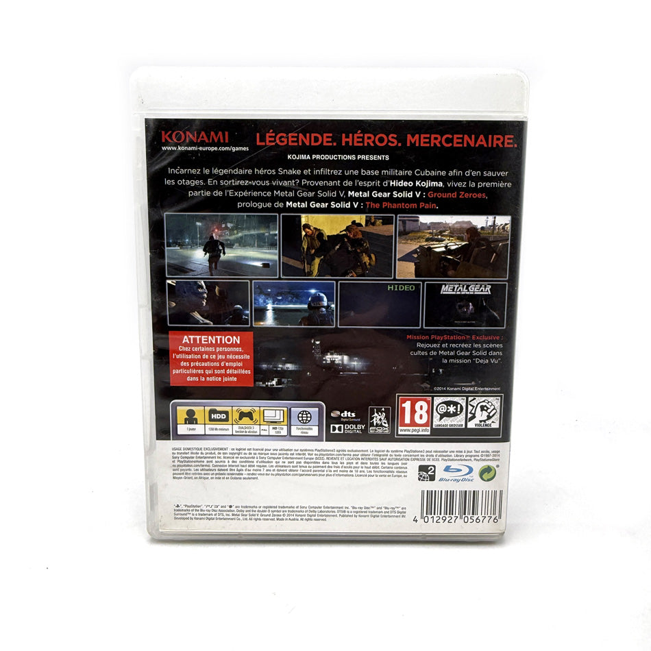 Metal Gear Solid V Ground Zeroes Playstation 3 – Retromania